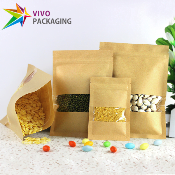 Matte Black 3 Side Seal Pouches, Various Sizes, with Zipper (100 pcs ...