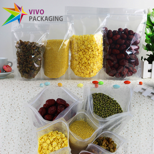 250g Biodegradable Stand Up Pouch with Zipper, 100% Compostable (100 ...