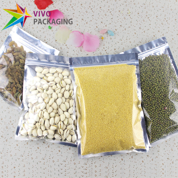 Kraft Paper 3 Side Seal Pouches, Various Sizes, with Zipper ...