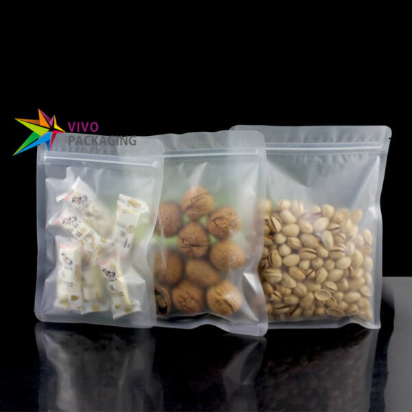 Kraft Paper 3 Side Seal Pouches, Various Sizes, with Zipper (100 pcs ...