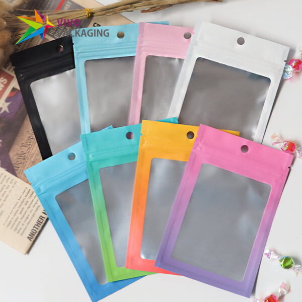 Colourful Gradient 3 Side Seal Pouches, Flat Pouch Bags, Various Sizes ...